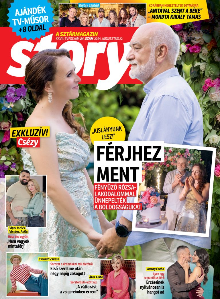 Csézy és férje újra összeházasodtak: íme, az első meghitt fotó - Story